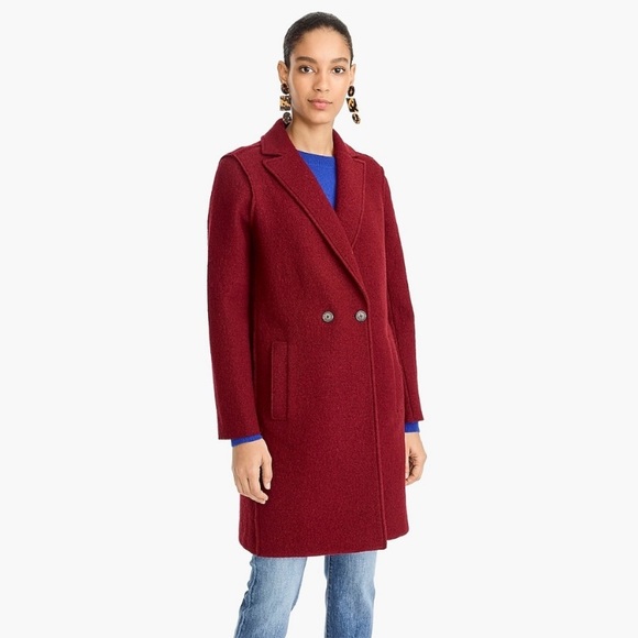 J Crew Boiled Wool Coat